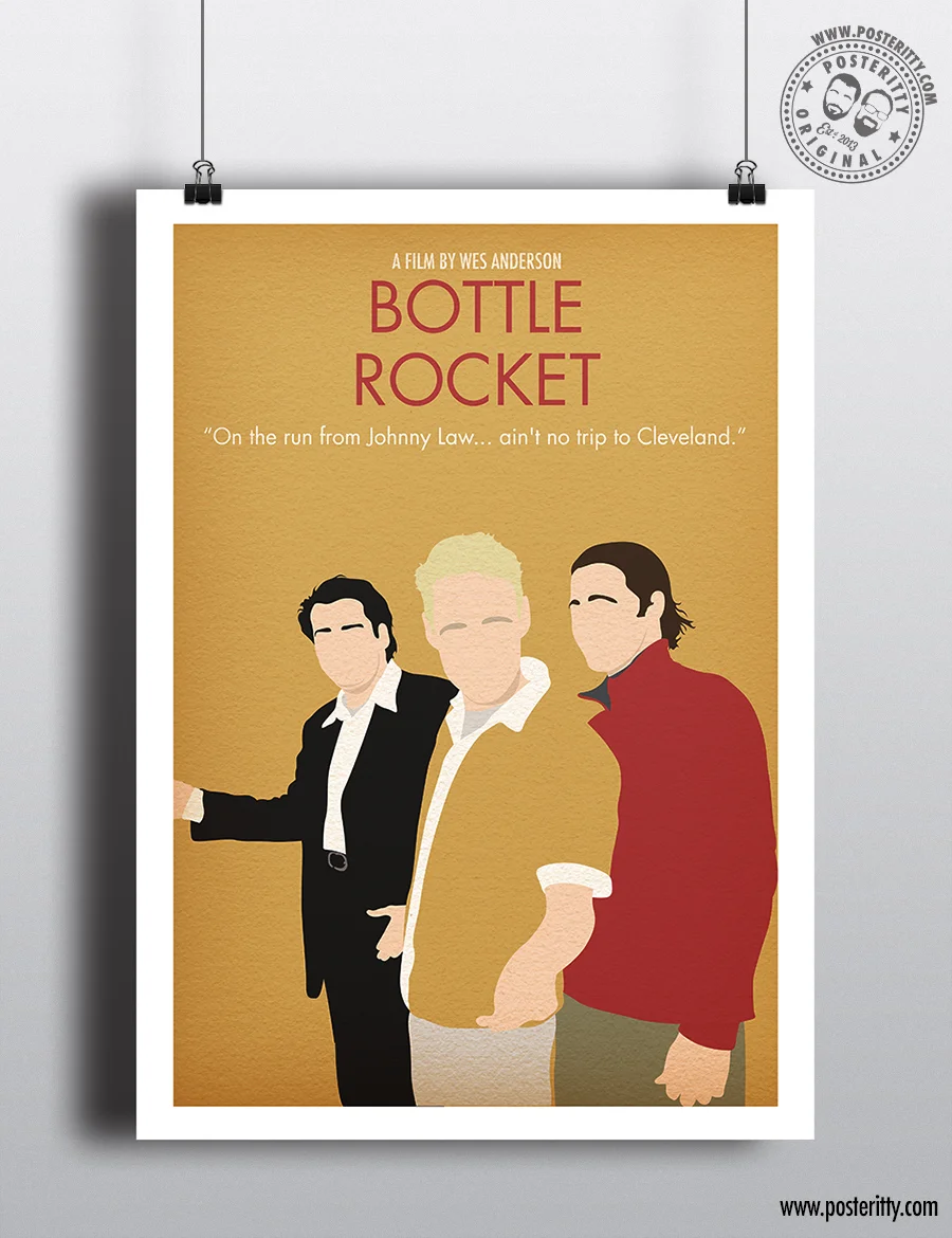 Bottle Rocket Movie Poster BOTTLE ROCKET Limited Edition Movie Print