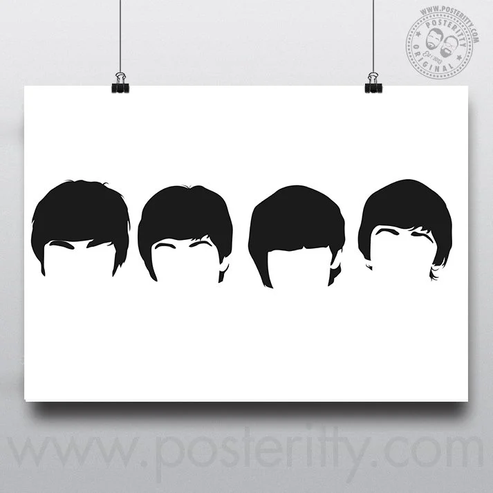 The Beatles Face Silhouette