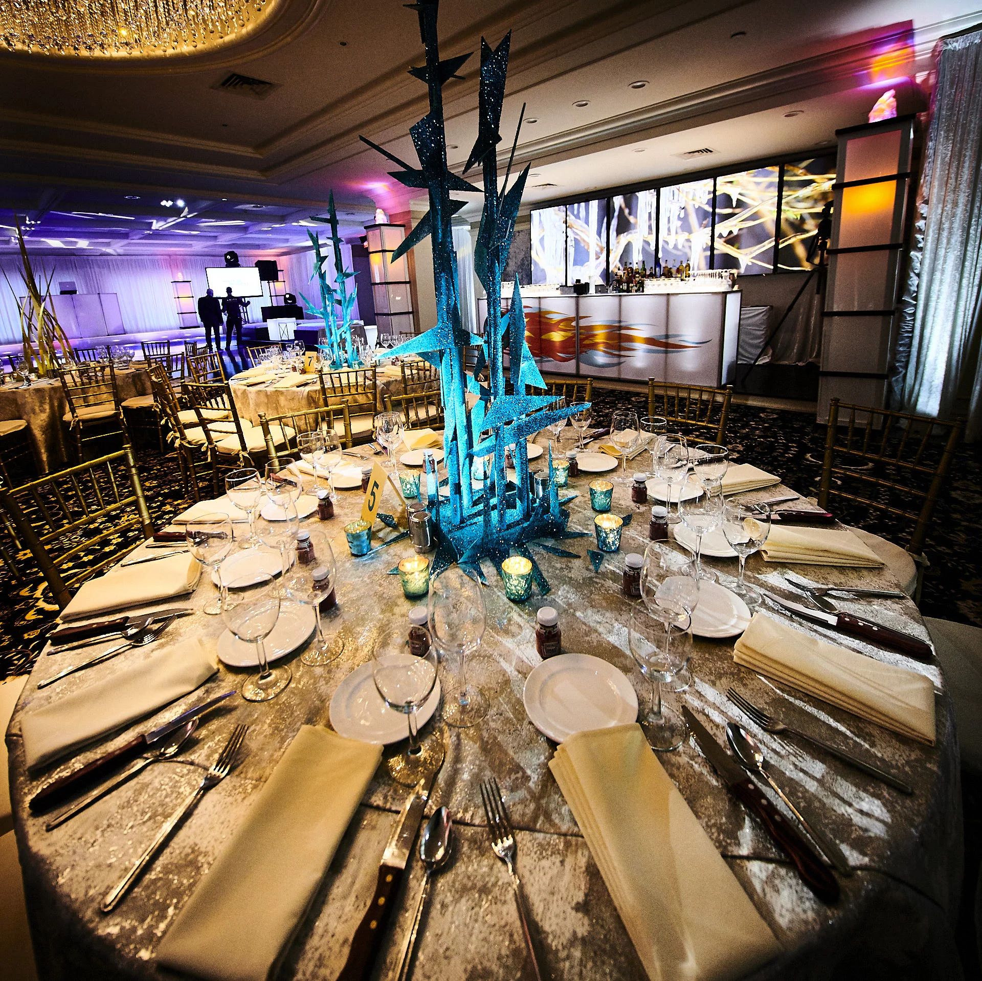 Fire & Ice Bat Mitzvah — Eggsotic Events | Contemporary Event Decor ...