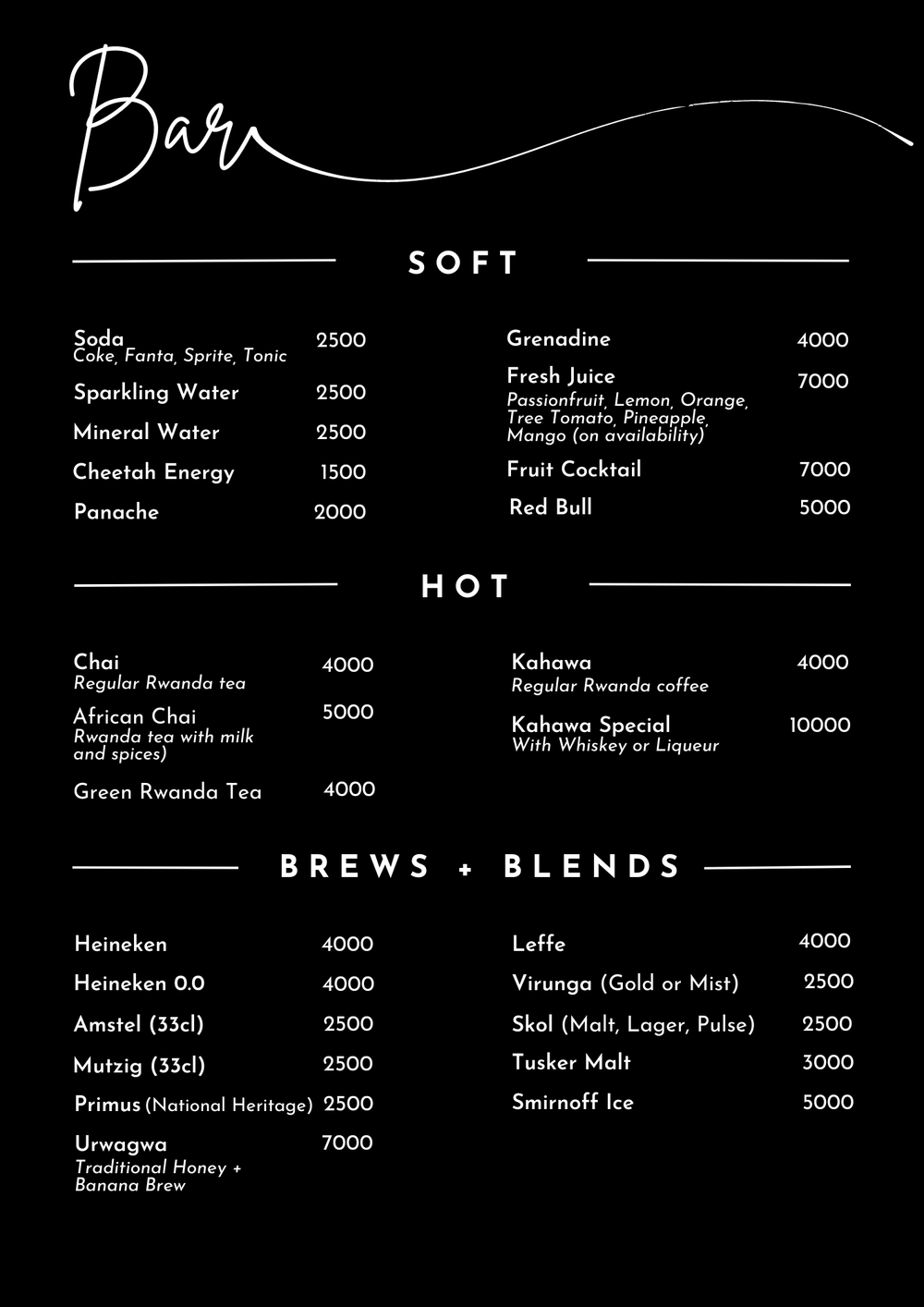 East African Cuisine — Repub Lounge Kigali