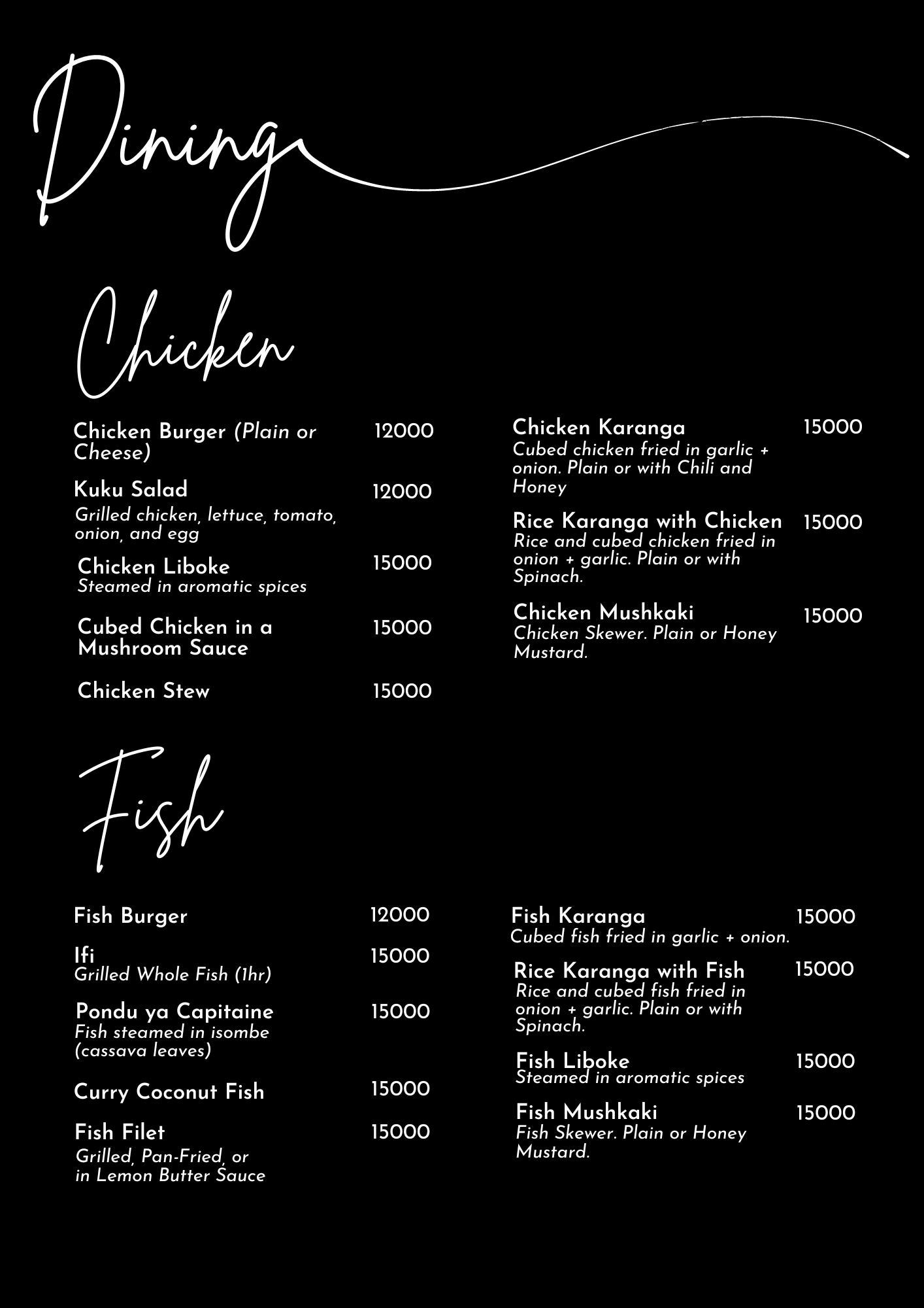 East African Cuisine — Repub Lounge Kigali