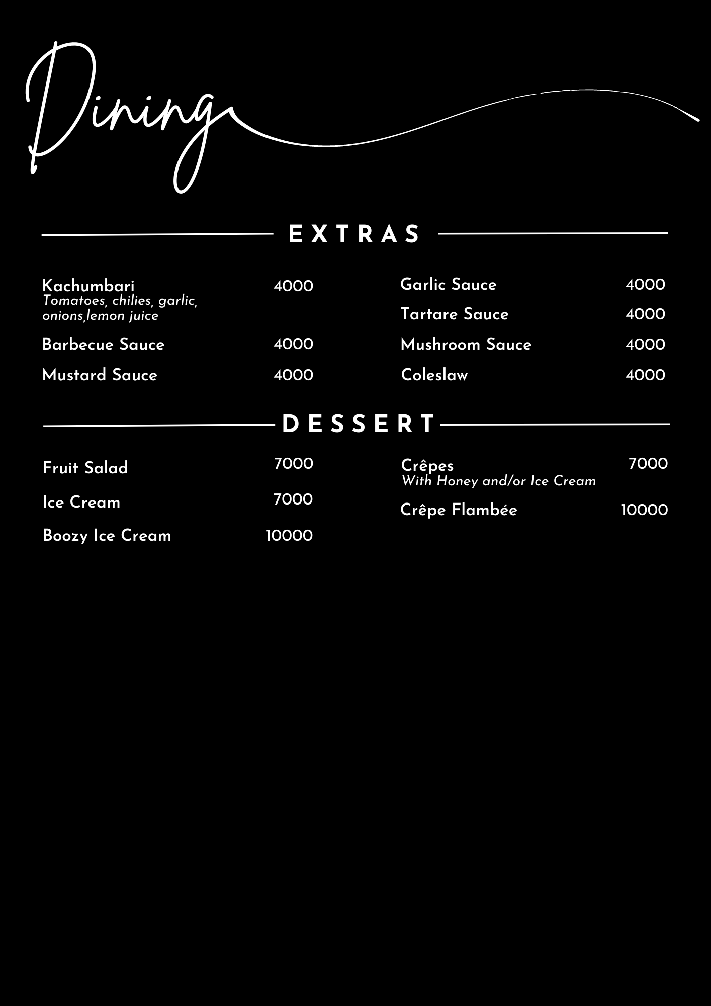 East African Cuisine — Repub Lounge Kigali