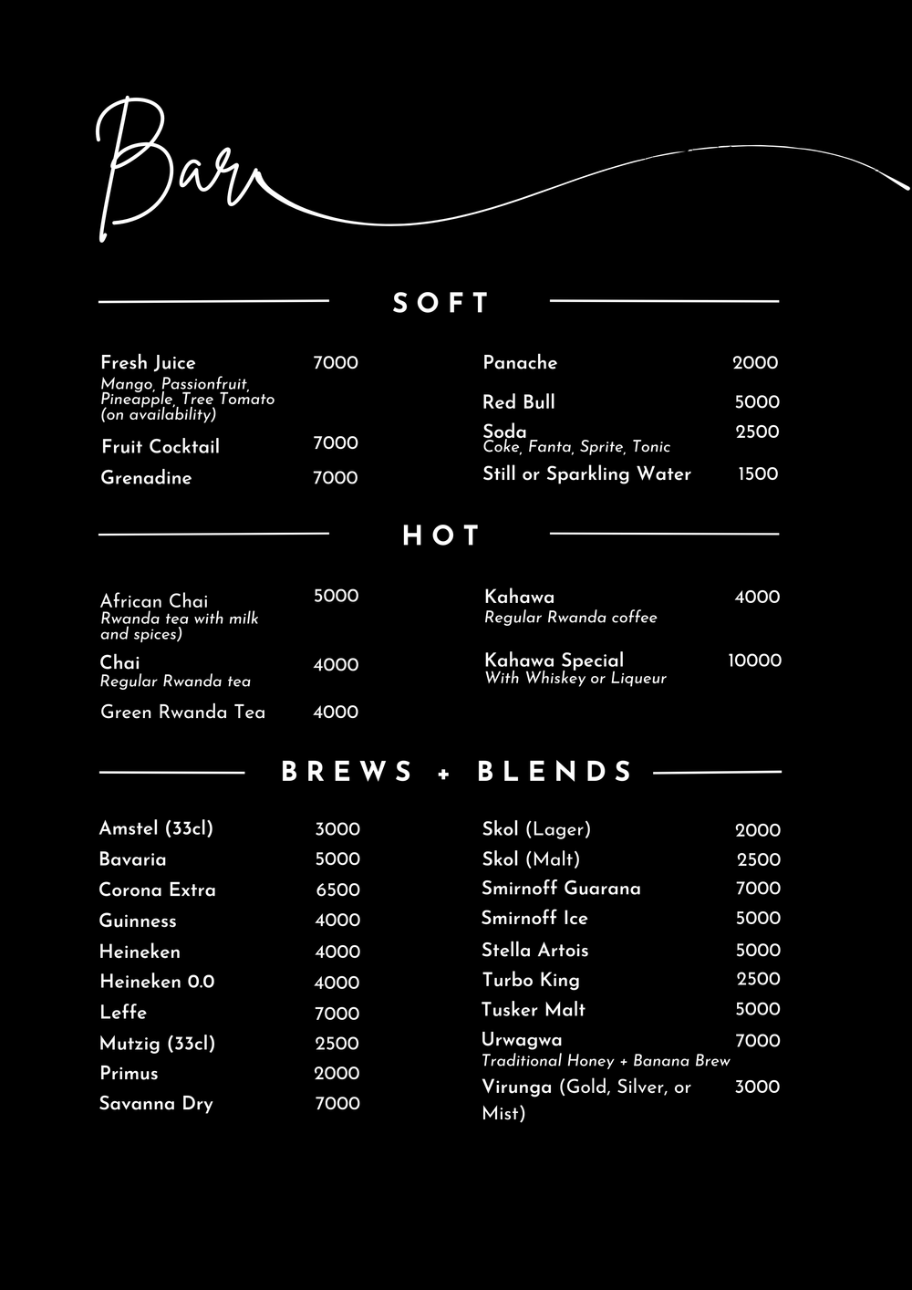 East African Cuisine — Repub Lounge Kigali