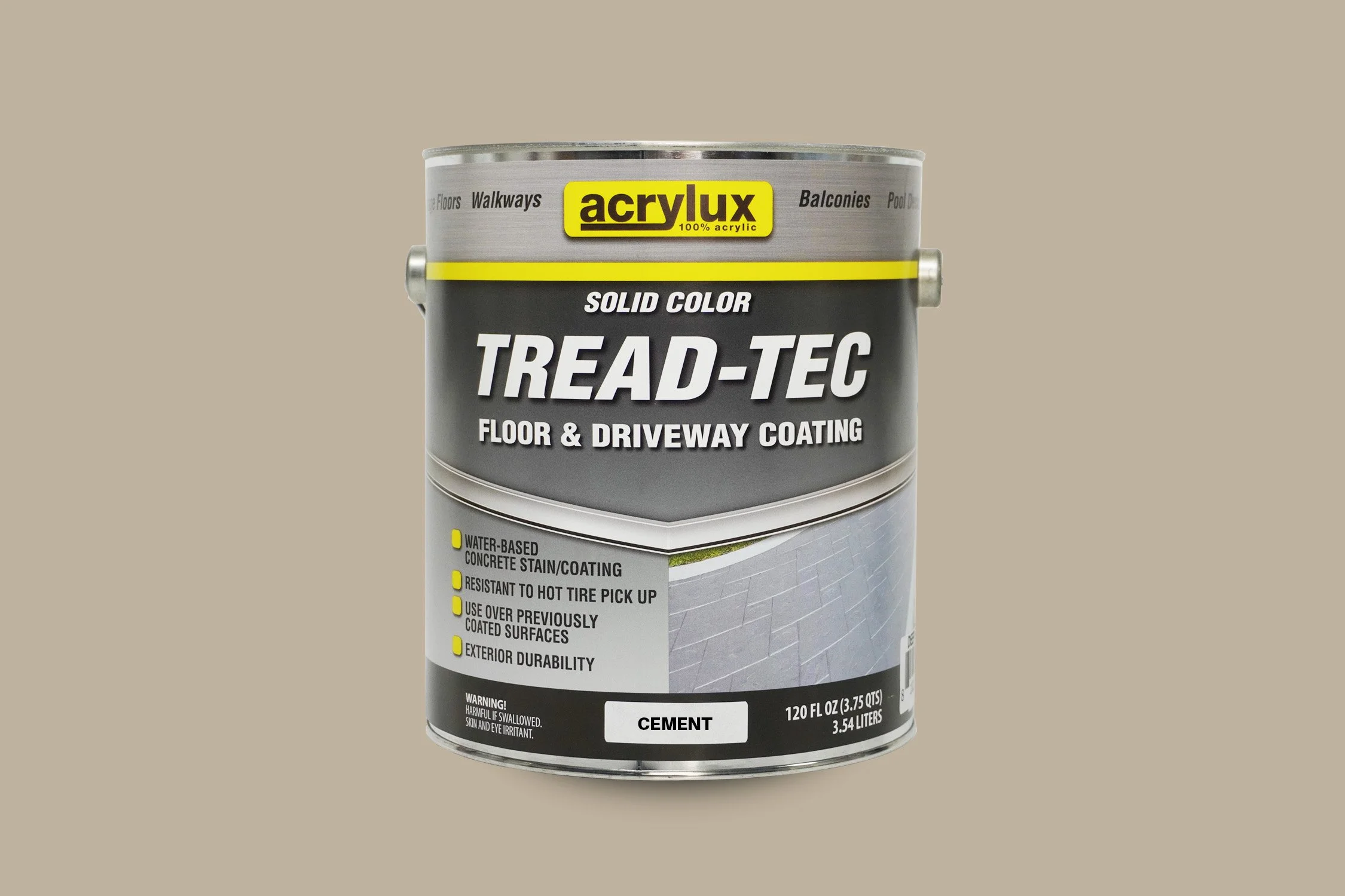 Tread-Tec Floor and Driveway Paint — Acrylux Paint