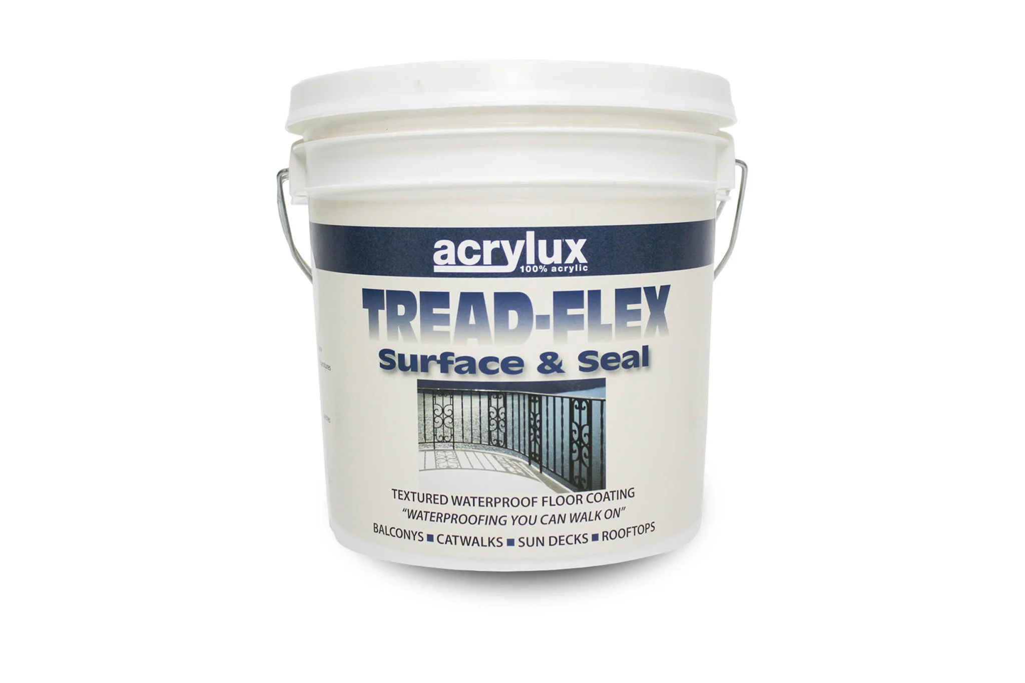 Tread-Flex Textured Waterproof Floor Coating — Acrylux Paint