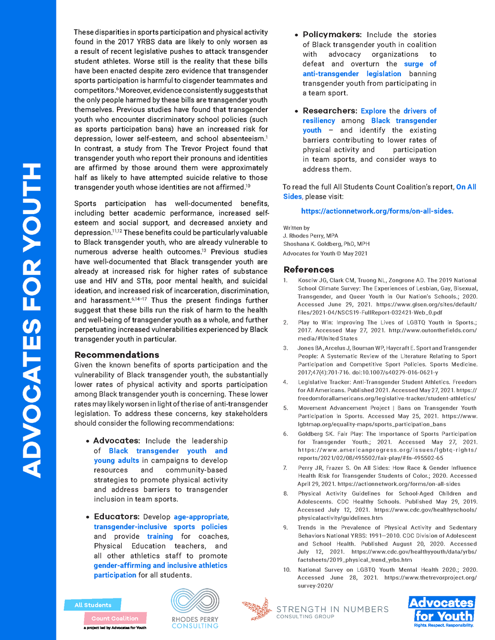 One Pagers, Factsheets, Policy Briefs — Rachel Ellen Margolis
