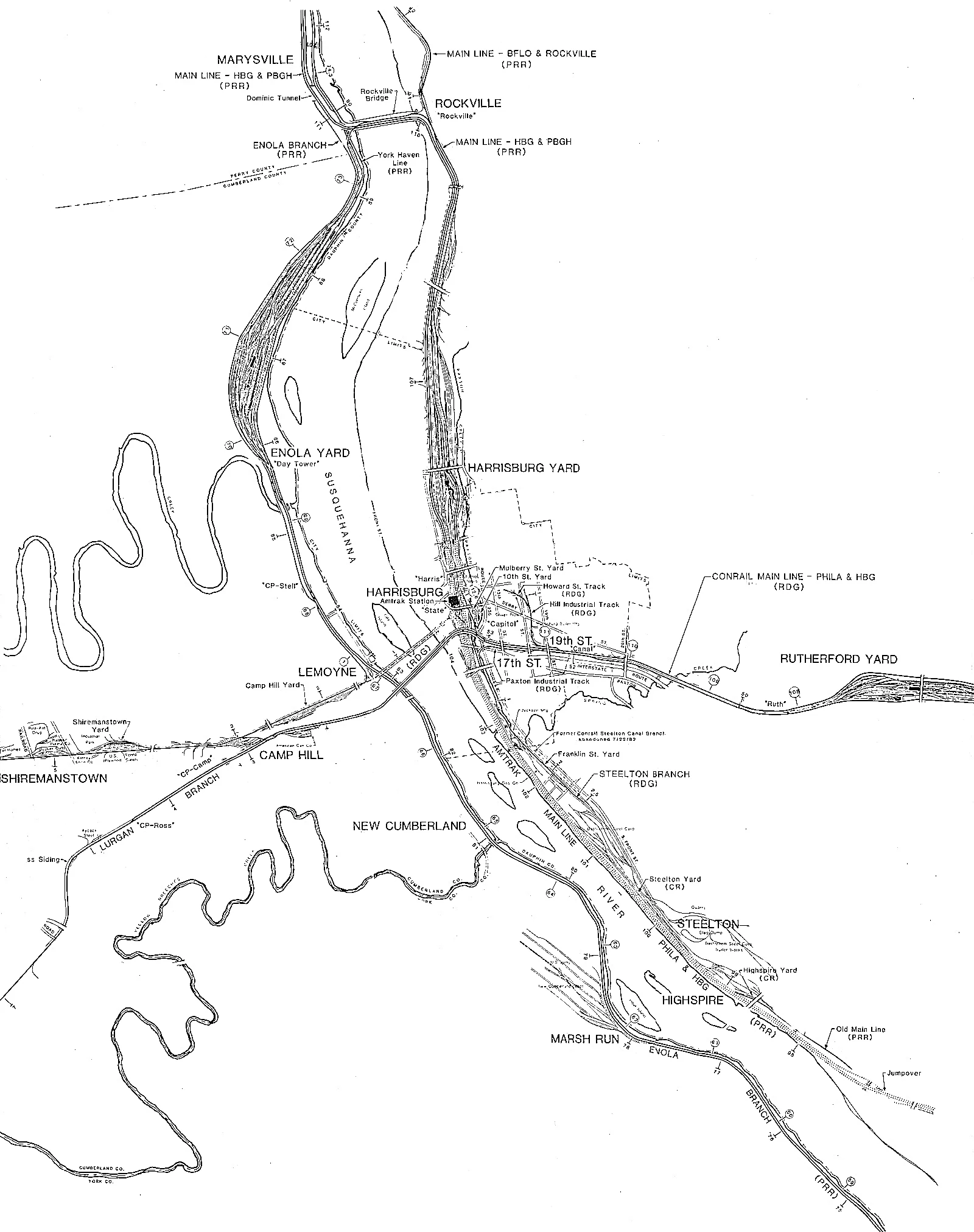 The Pennsylvania Railroad's Harrisburg Terminal : A Historical Overview ...