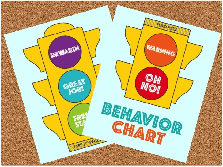 Stefanie Hohl - Blog - Printable Stoplight Behavior Chart