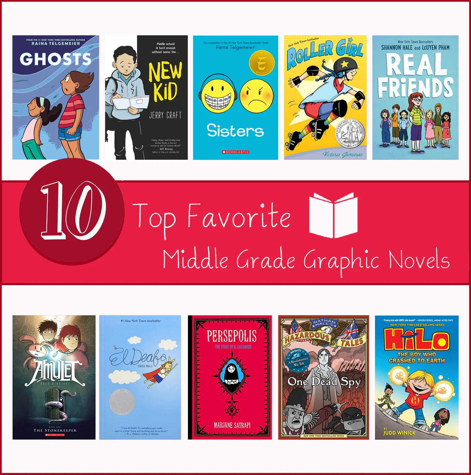 Stefanie Hohl - Blog - Top 10 Middle Grade Graphic Novels (Ages 8-12)