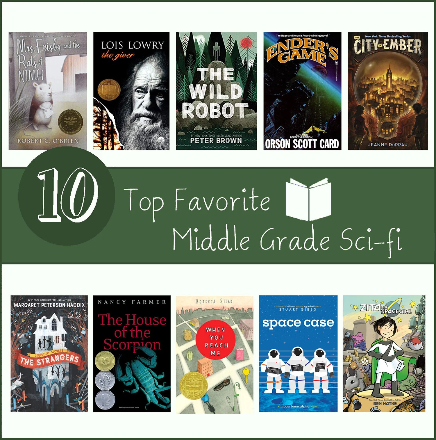 Stefanie Hohl - Blog - Top 10 Favorite Middle Grade Sci-fi