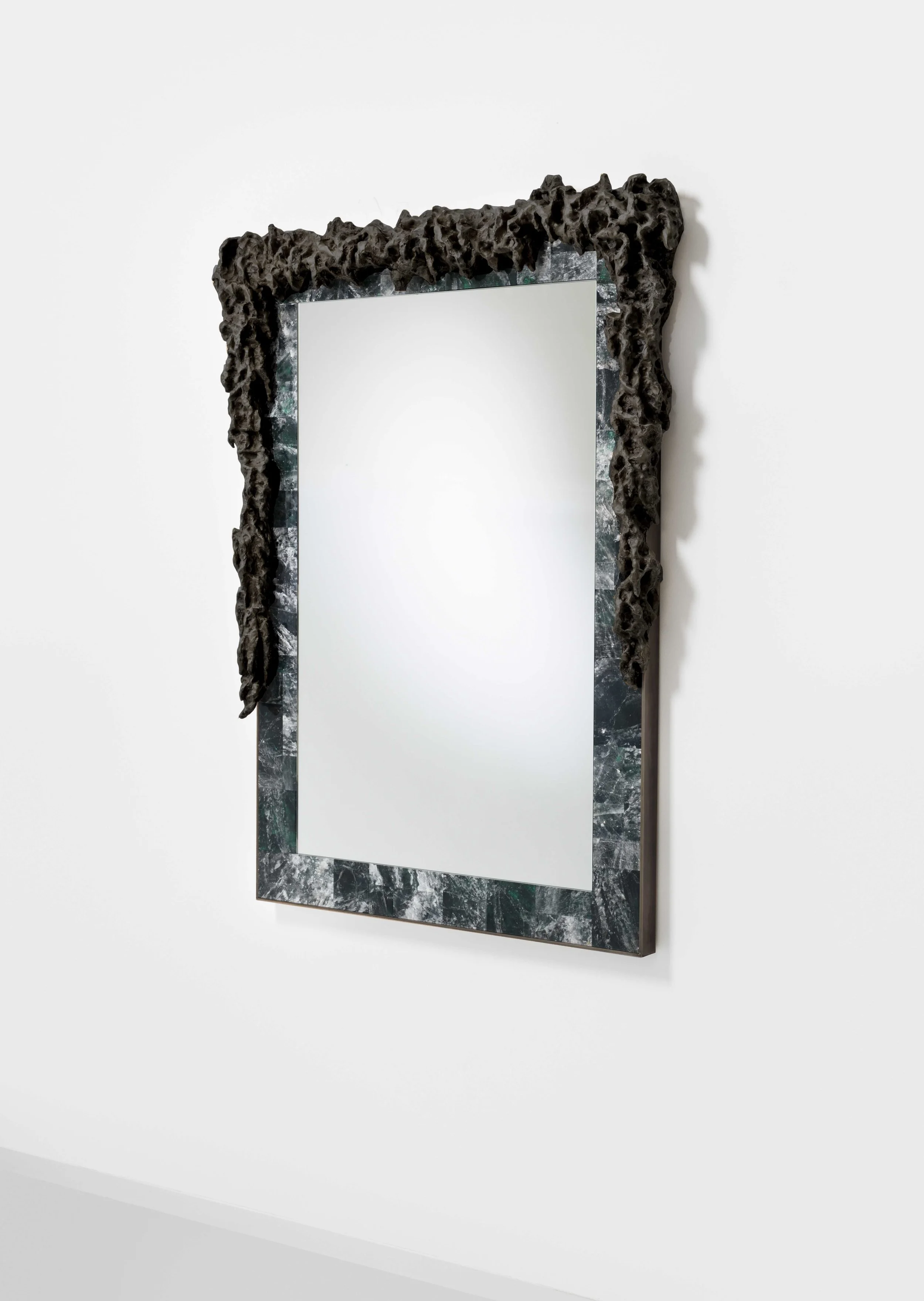 MB Mirror 'Rock Crystal: Emerald' — DAVID GILL GALLERY
