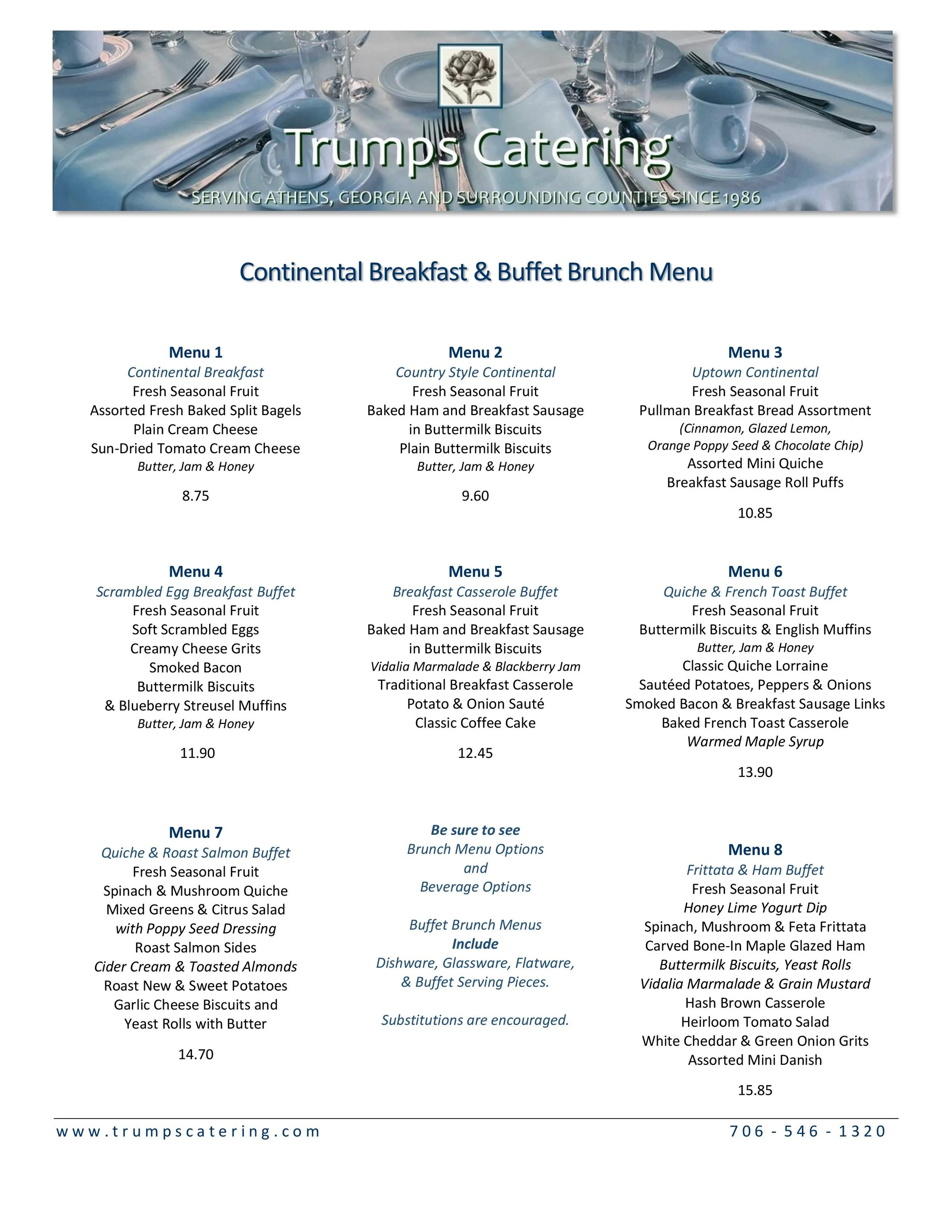 Buffet Brunch — Trumps Catering