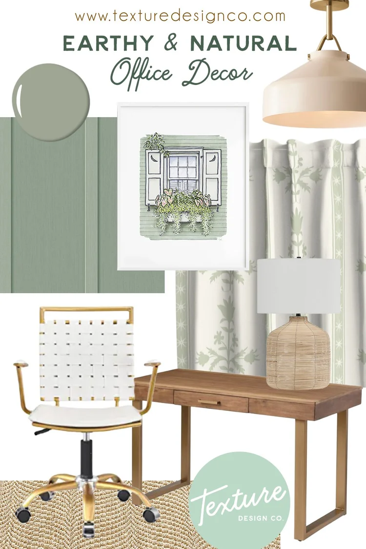 Earthy and Natural Office Decor — Texture Design Co.