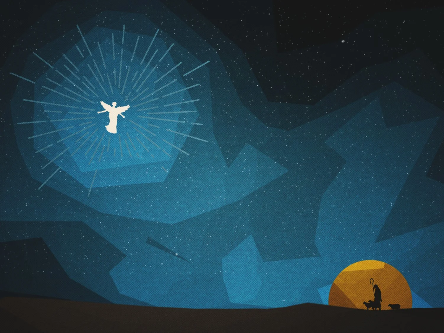 Christmas Angels Powerpoint Background