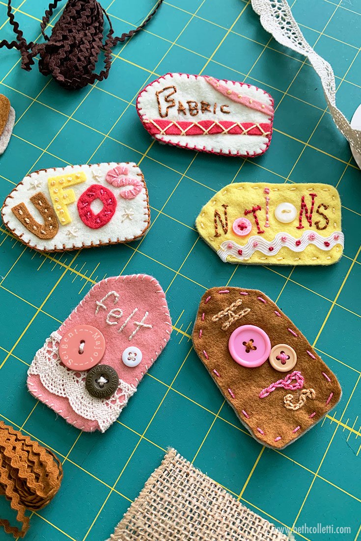 How to Create Embellished Felt Tags for Gifts, Organization and More ...