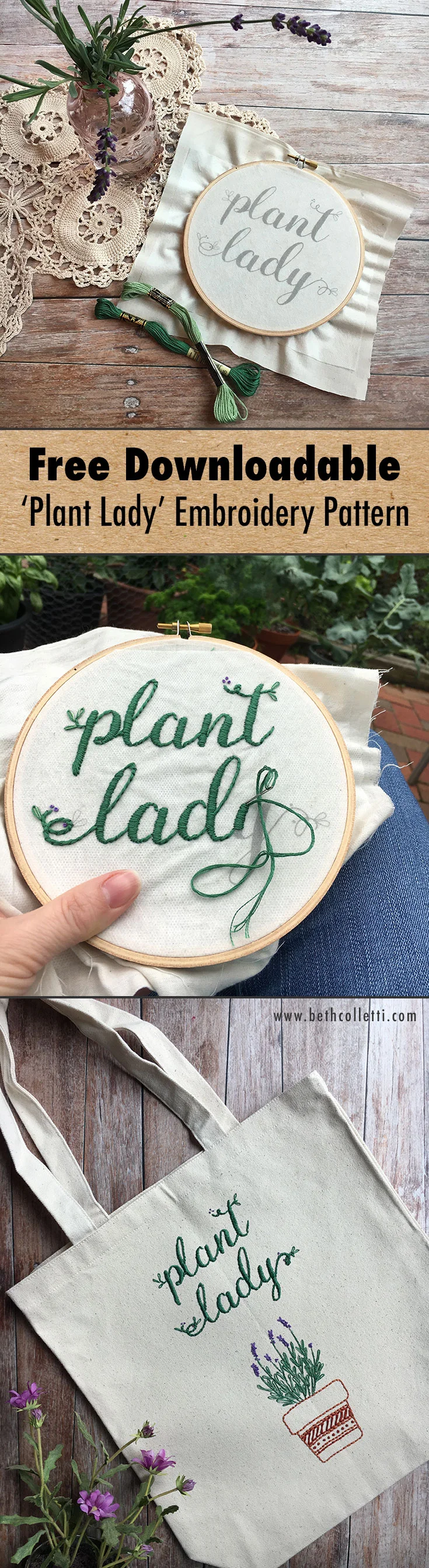 Free Downloadable ‘Plant Lady’ and ‘Plant Mom’ Embroidery Patterns for ...