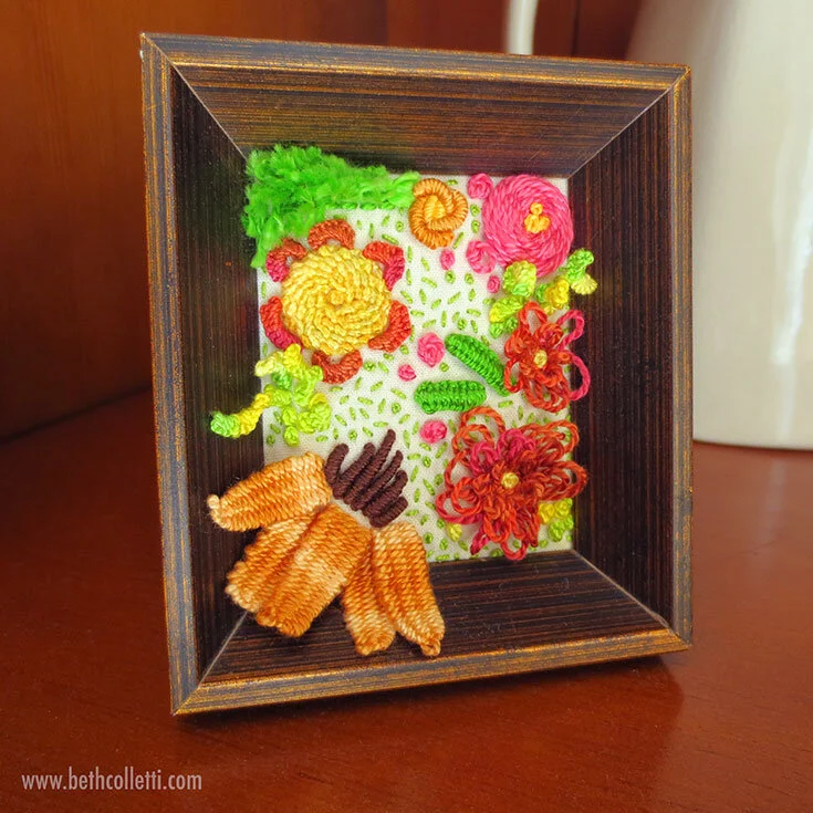 A Quick and Easy Way to Frame Dimensional Hand Embroidery — Beth ...