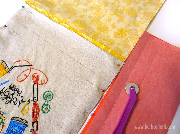 How to Sew a Drawstring Project Bag to Store Your Embroidery Work-in ...