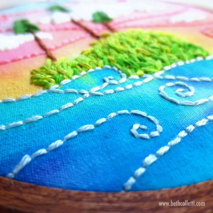 An Introduction to Combining Paint and Hand Embroidery — Beth Colletti ...