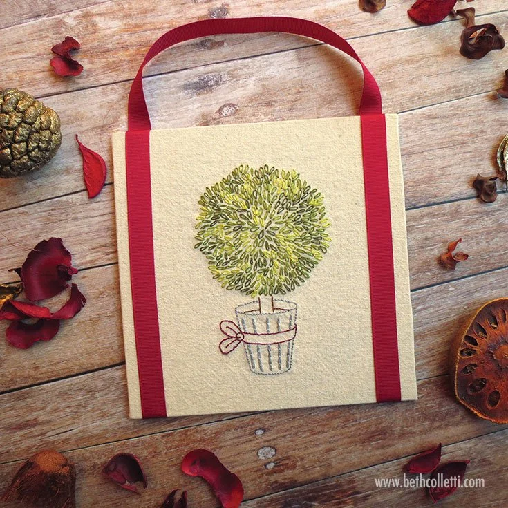 Use Adhesive Mounting Board to Display Your Embroidery Project — Beth ...