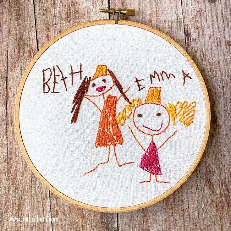 10 Ways to Use Kids’ Art to Inspire Your Embroidery — Beth Colletti Art ...