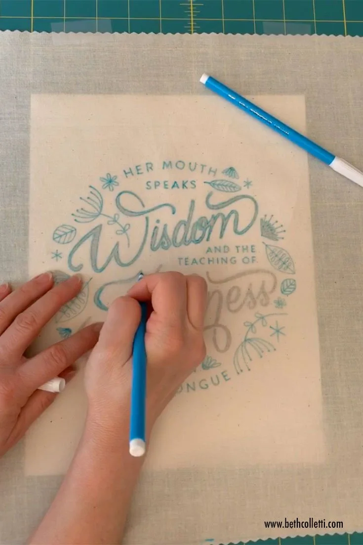 How to Use a Digital (Downloadable) Embroidery Pattern — Beth Colletti ...