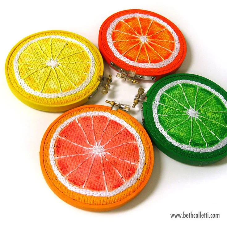 An Introduction to Combining Paint and Hand Embroidery — Beth Colletti ...