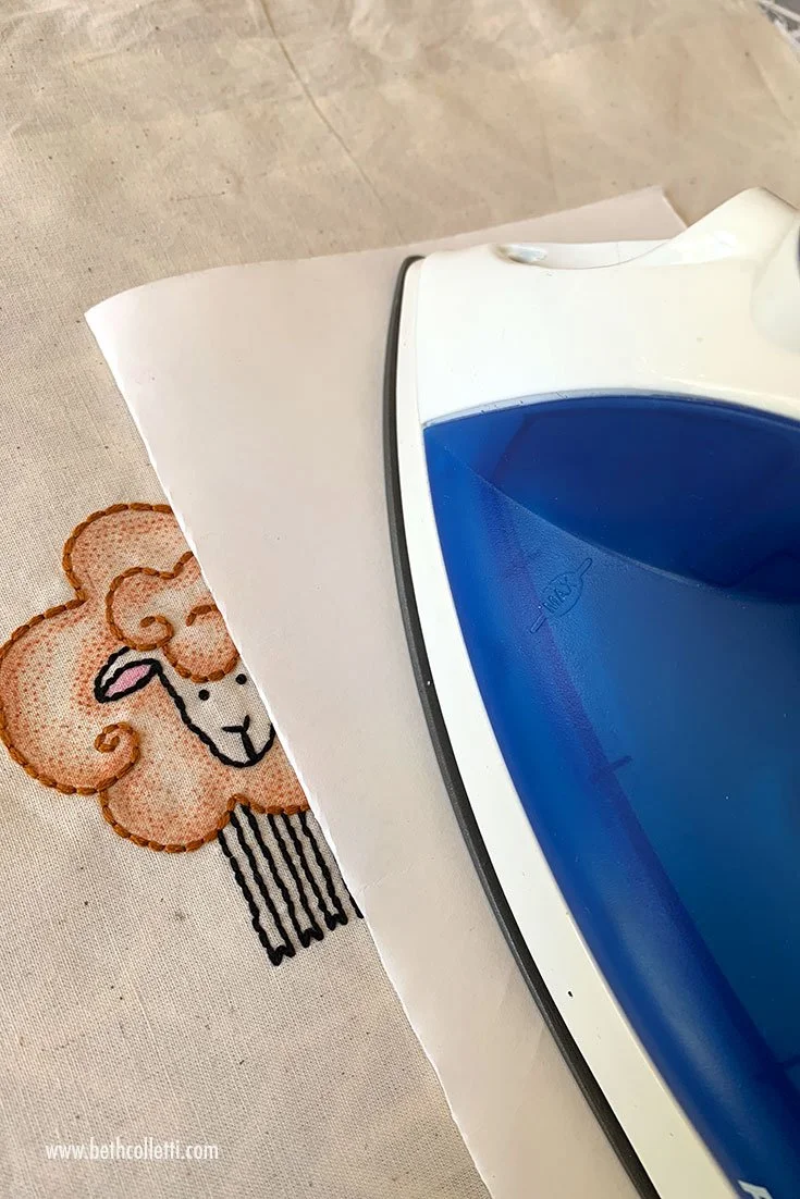 How to Use Crayons to Color Your Embroidered Fabric — Beth Colletti Art ...