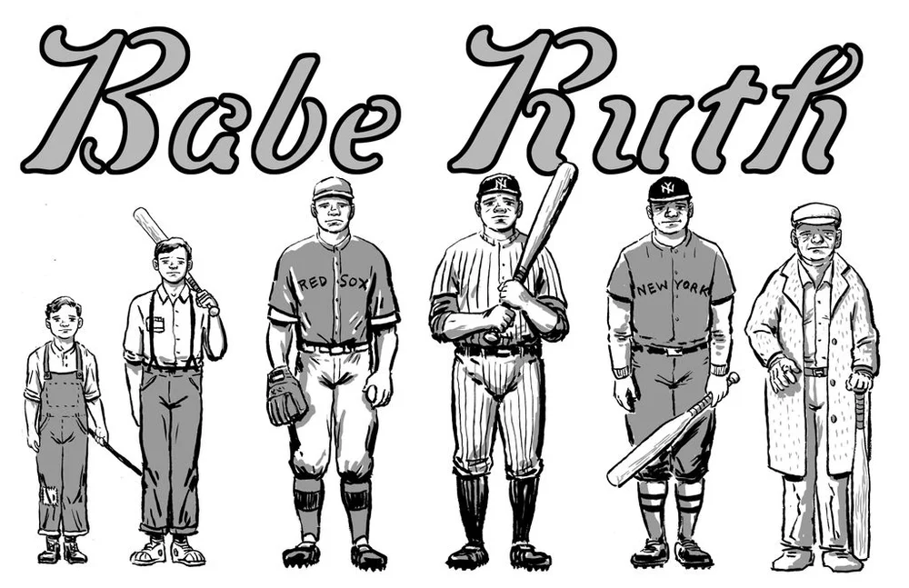 Babe Ruth Drawing