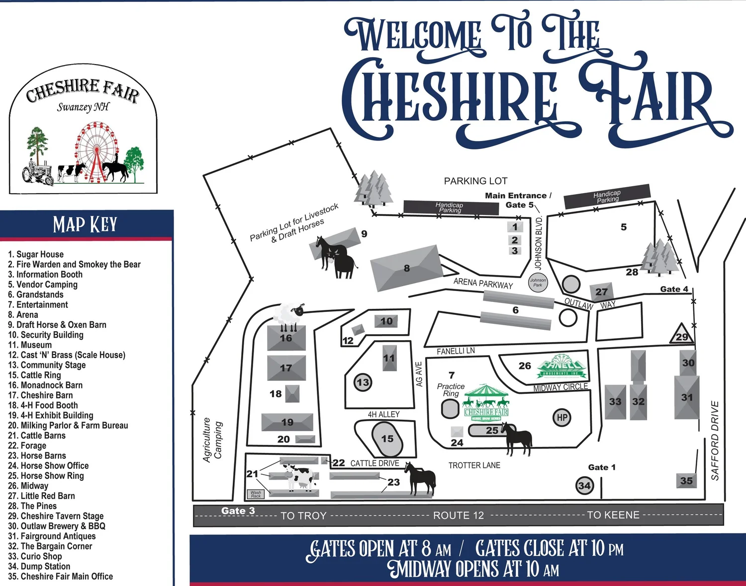 Map — Cheshire Fair