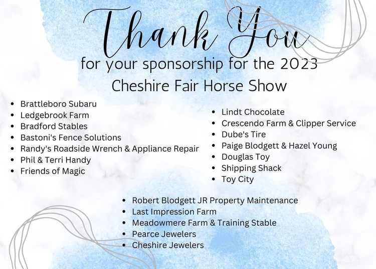 2024 Fair Show — Cheshire Fair