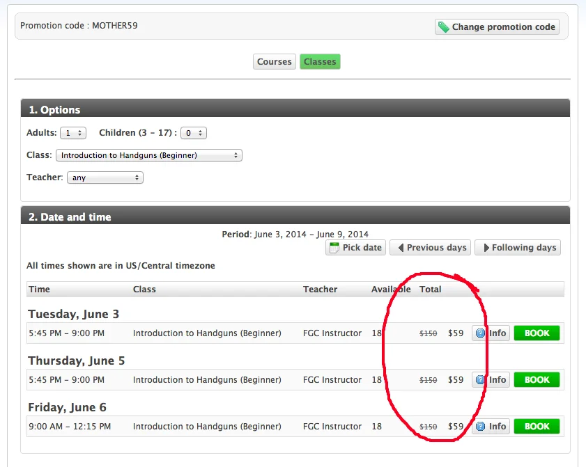 Offer Code — Frisco Gun Club