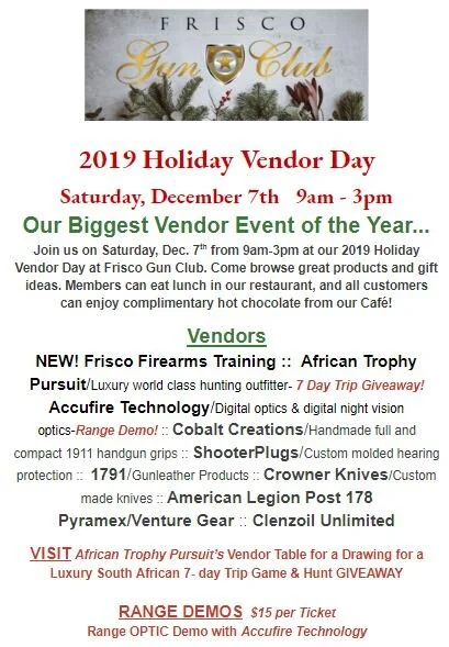 Events — Frisco Gun Club