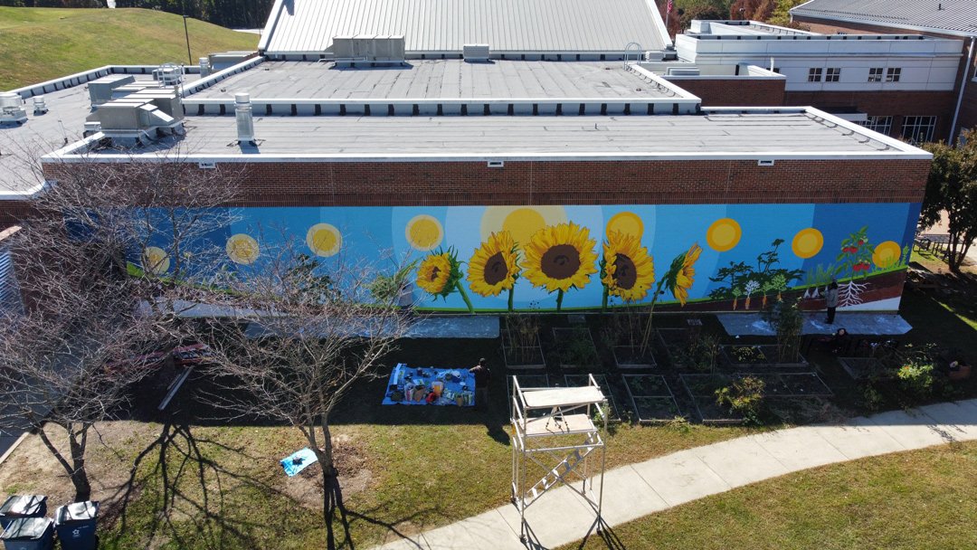 "Life Cycles" Mural at Lafayette Elementary — Ponshop Studio and Gallery