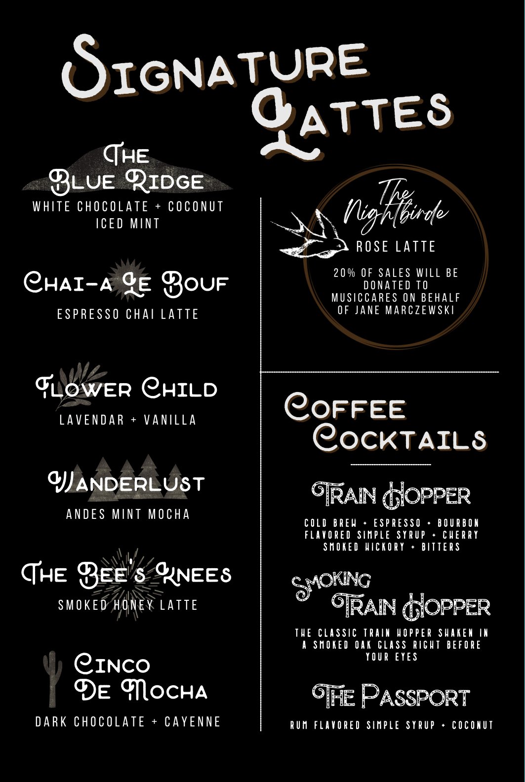 Menu — Nomad Coffee Company