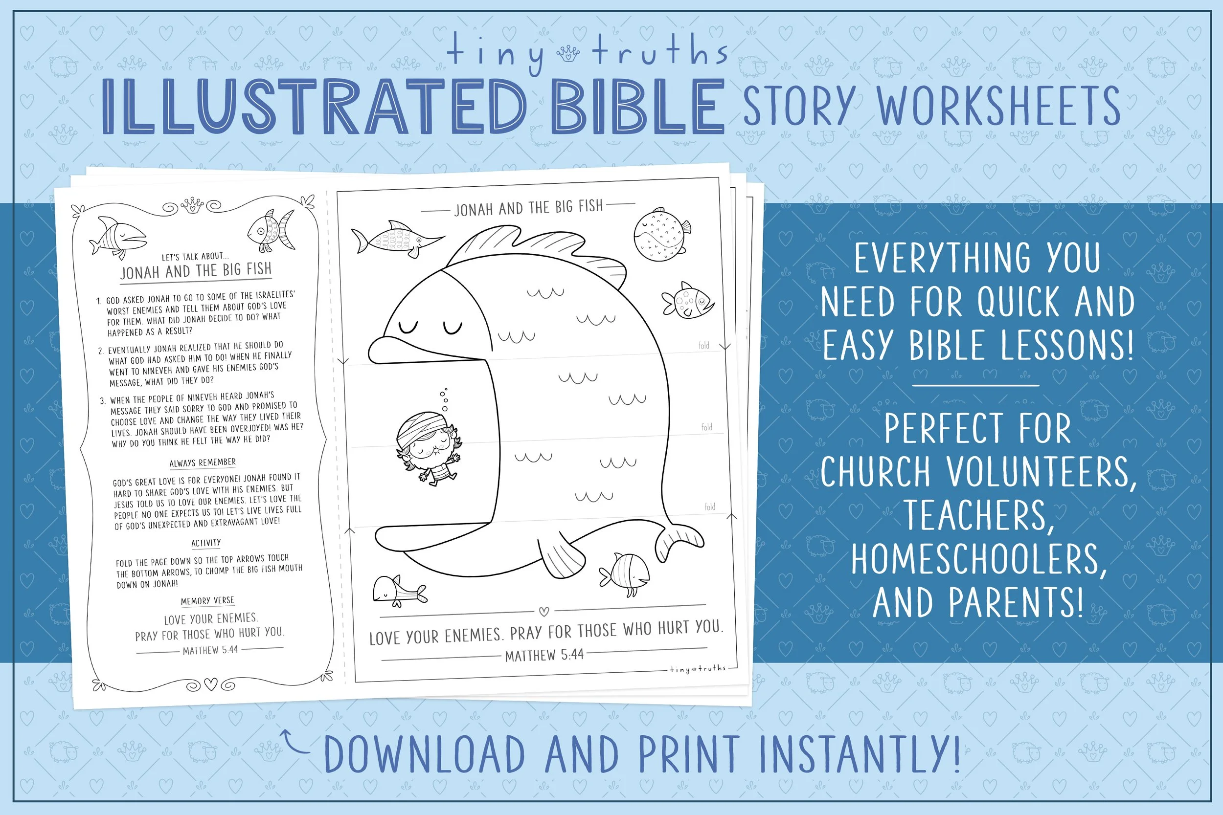 Tiny Truths Activities Preview Page — tiny truths illustrated bible
