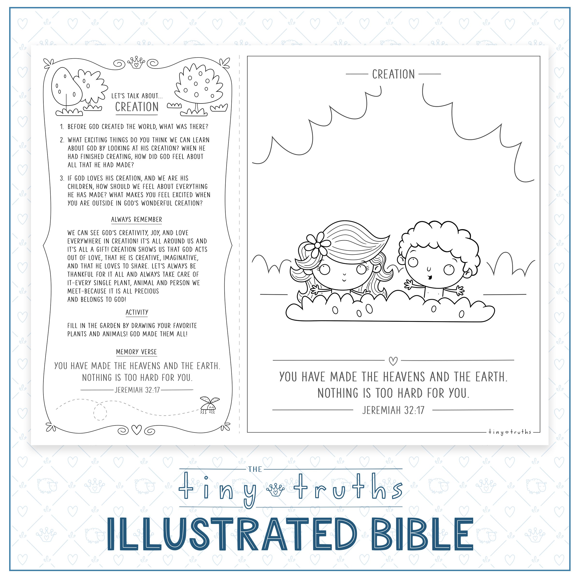 The Tiny Truths Illustrated Bible Story Worksheets — tiny truths ...