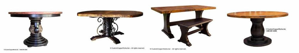 Wood Base | Copper Tables