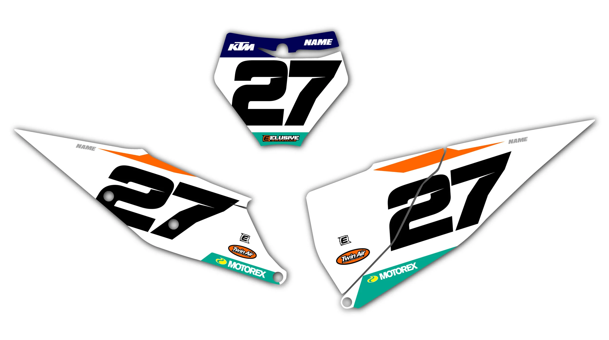 OEM Series KTM Plates — Elusive Graphics
