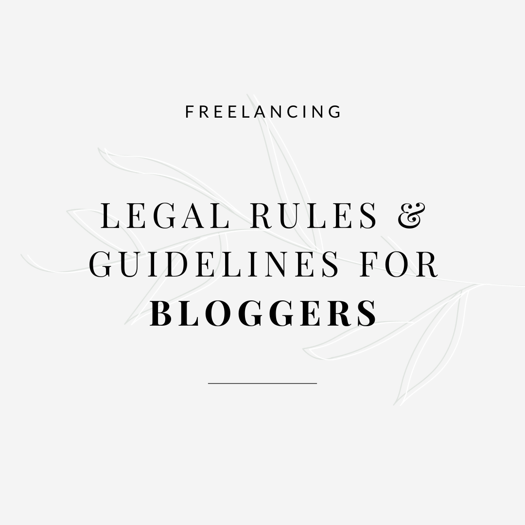 Legal Rules & Guidelines For Bloggers | byRosanna | Squarespace Website ...