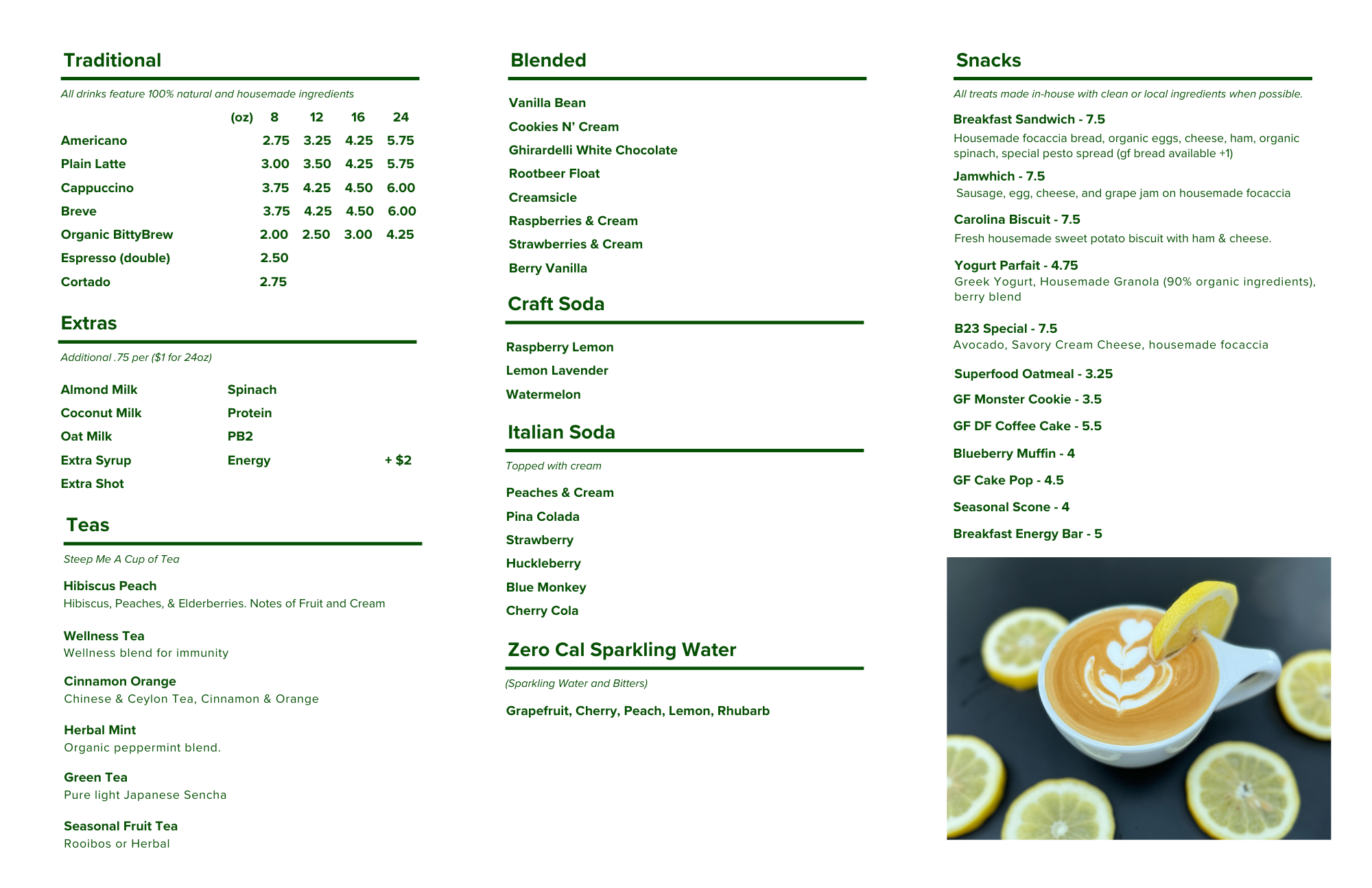 Coffee Menu Computer — Bittybean