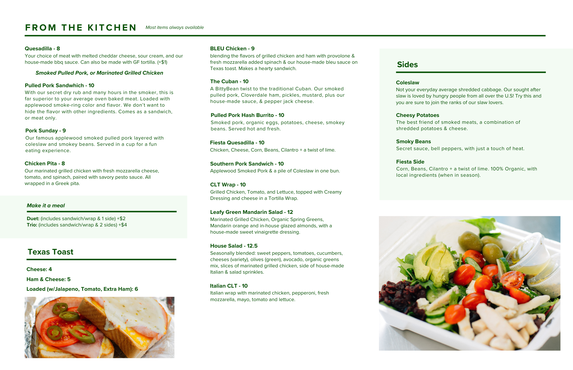 Coffee Menu Computer — Bittybean