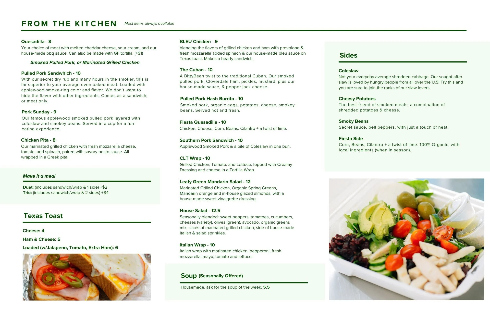 Coffee Menu Computer — Bittybean