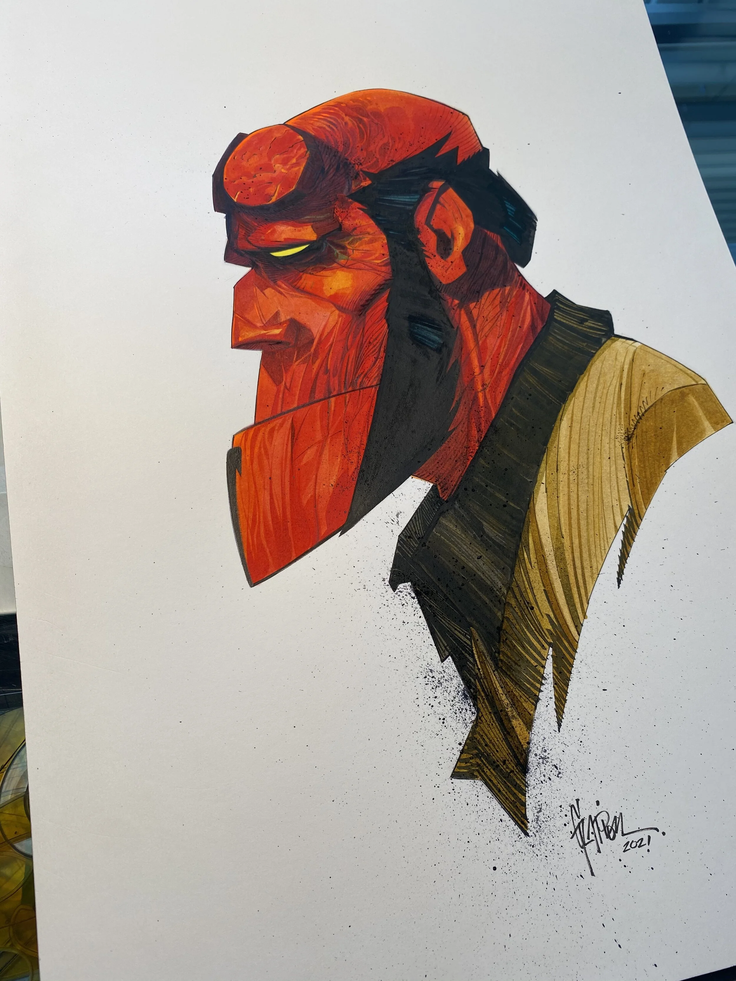 Hellboy Drawing