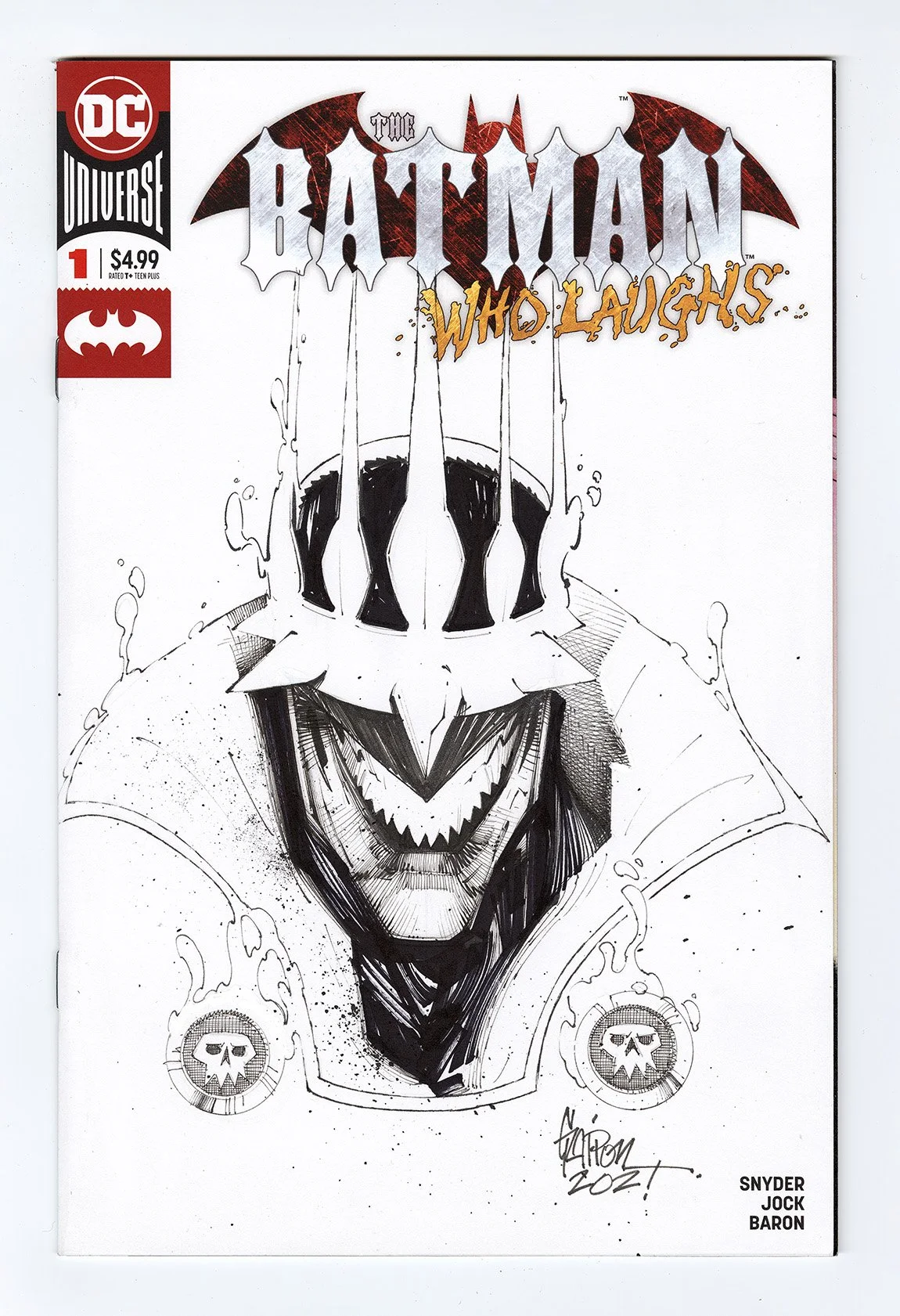 Batman Who Laughs Sketchcover ART DROP — The Black Revolt