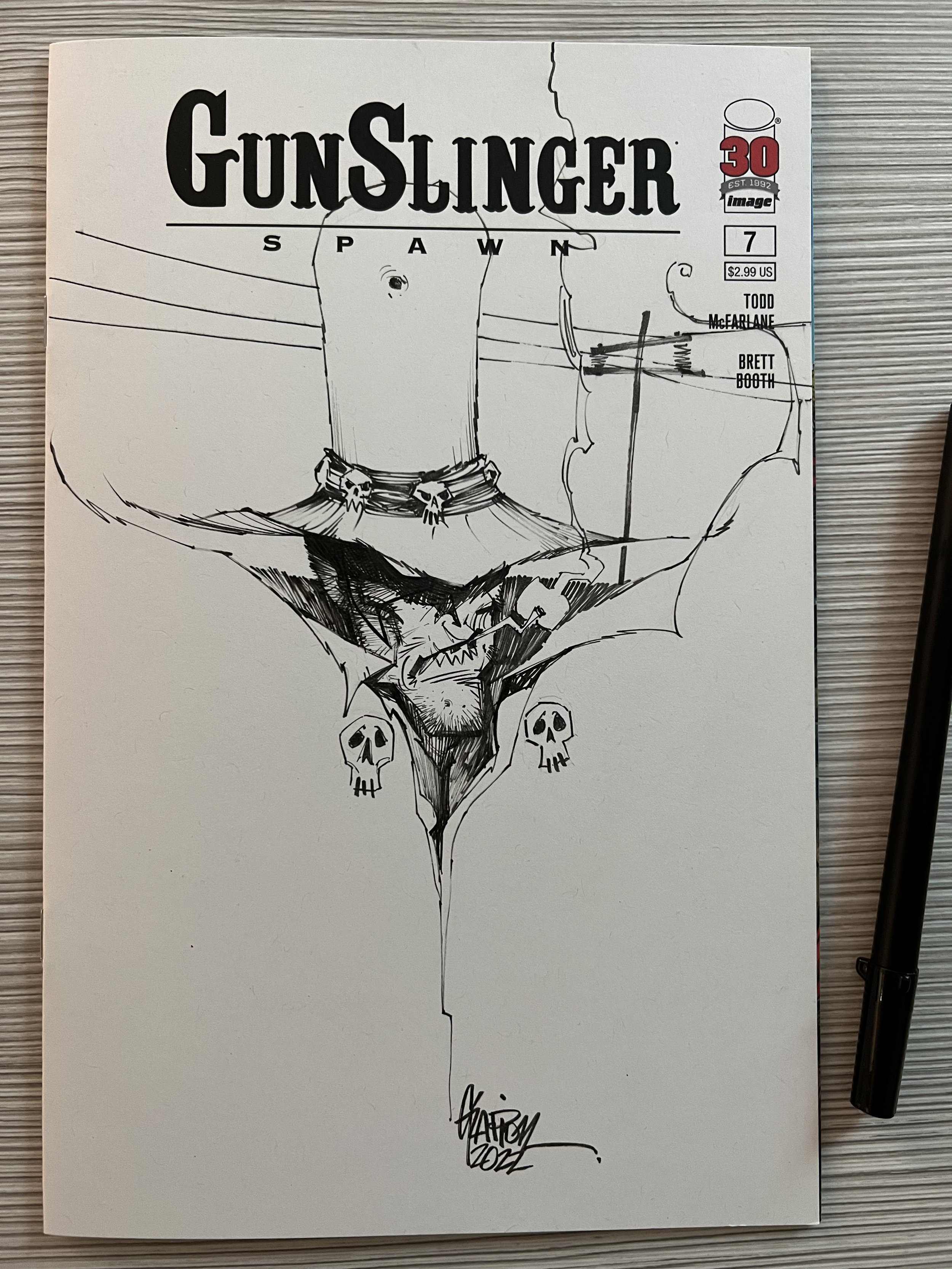 Spawn Gunslinger Drawing