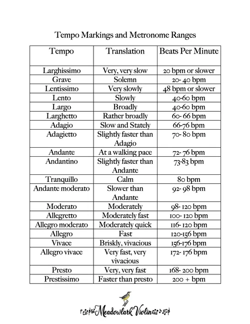 Easy Guide to Italian Words in Classical Violin Music — Meadowlark ...