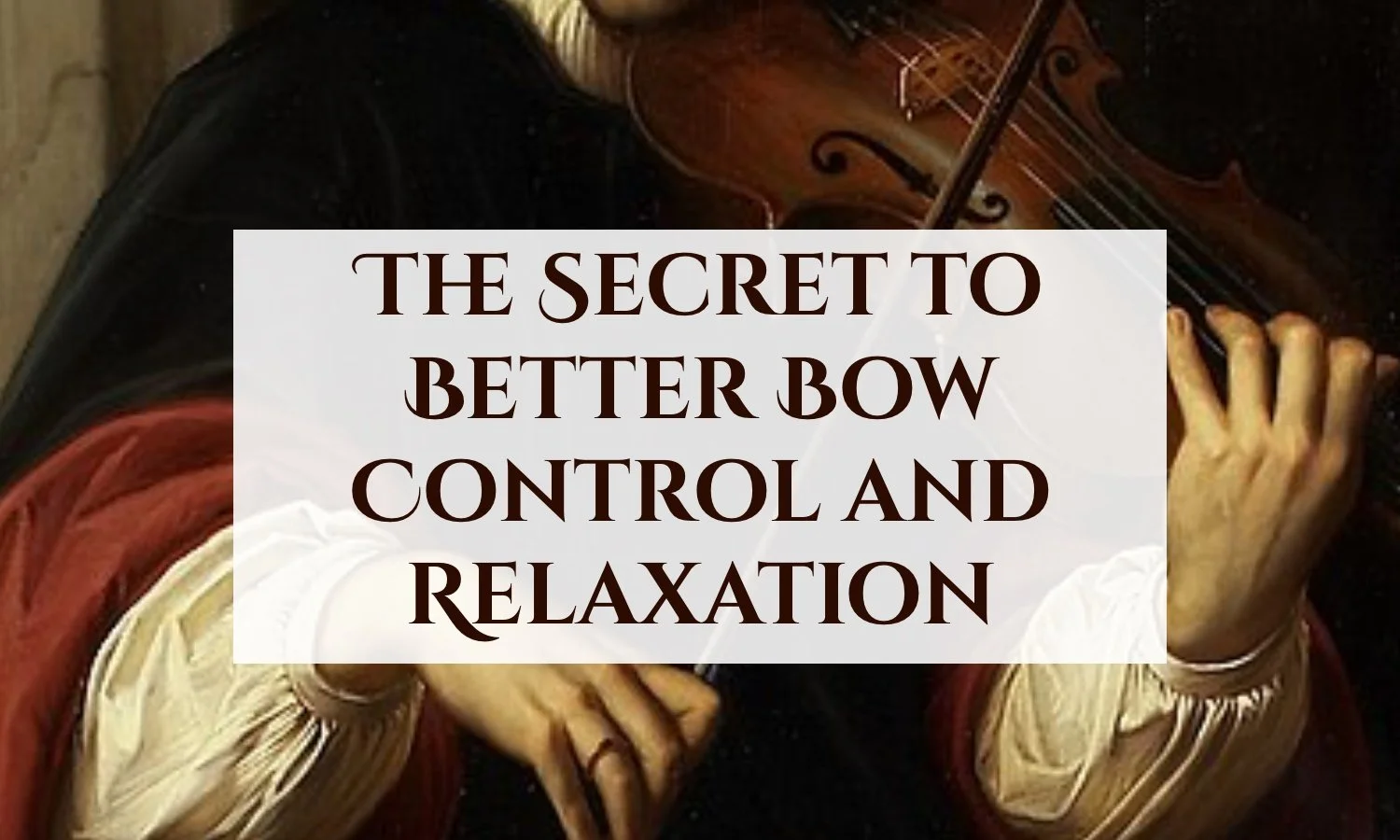 How to Play with a Straight Bow on Violin — Meadowlark Violin Studio