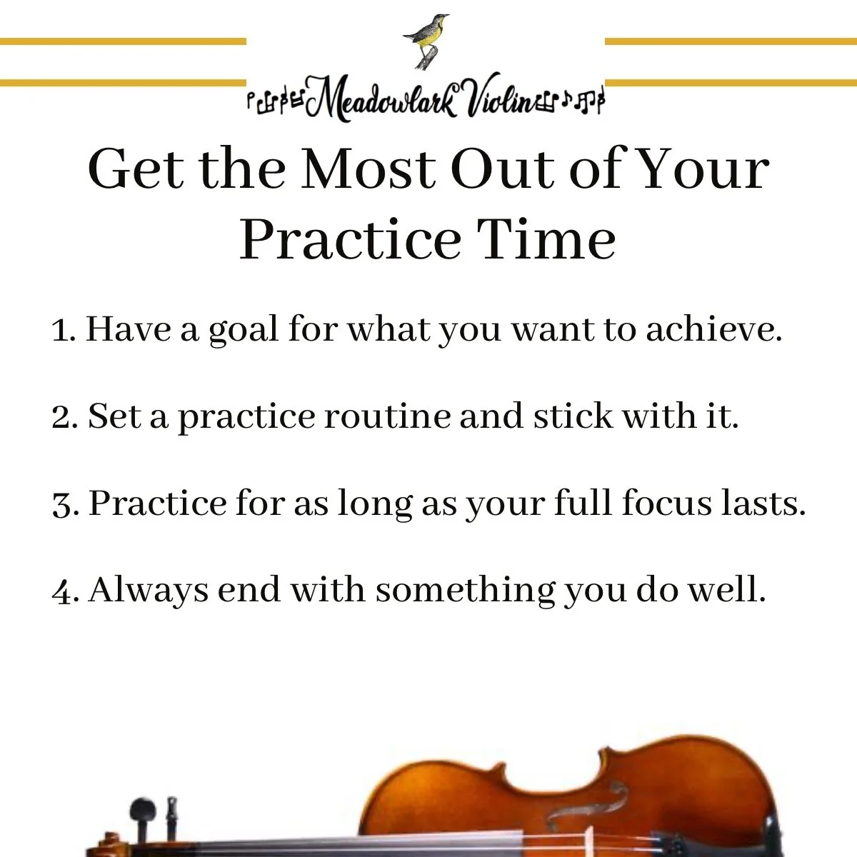 Learn to Play Violin in 20 Steps — Meadowlark Violin Studio