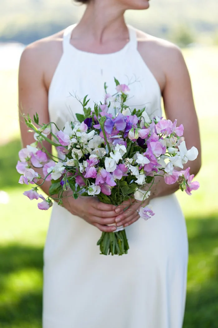 Blue Sweet Pea Flower Bouquet